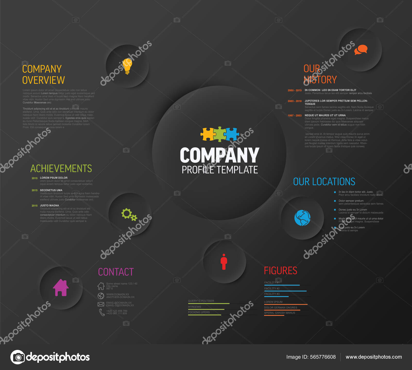 Company Profile Icon Vector