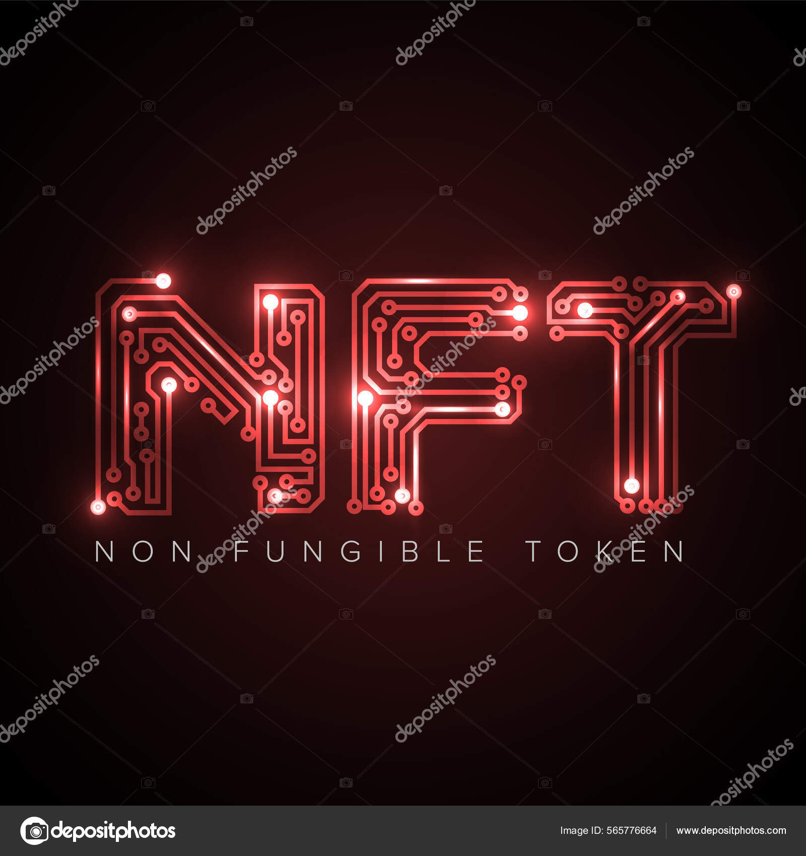 Vector Nft Concept Header Banner Illustration Template Websites Social ...