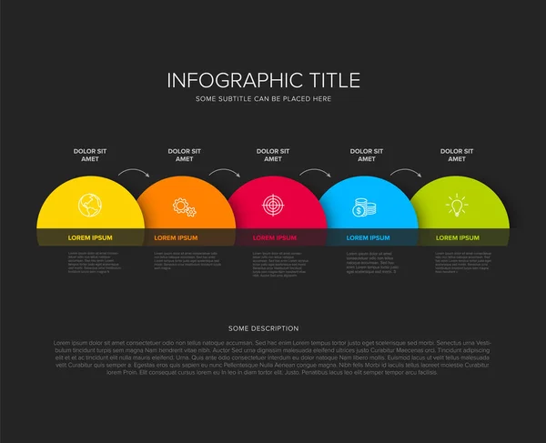 Vektorkolonne vandret graf skabelon Stockvektor af ©orson 164107440