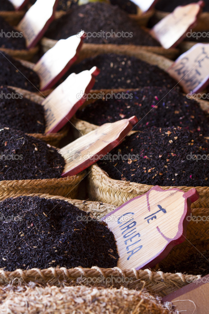 Mixed tea herbs — Stock Photo © membio #25131493