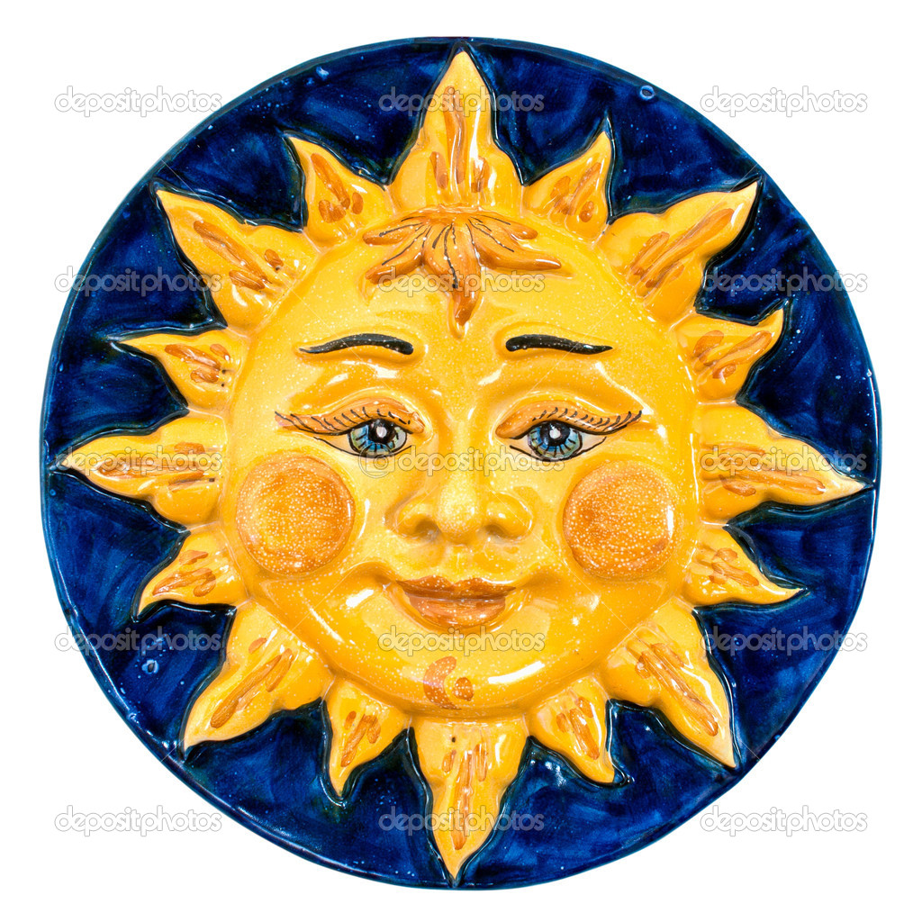Ceramic sicilian sun — Stock Photo © nogkin #42512757