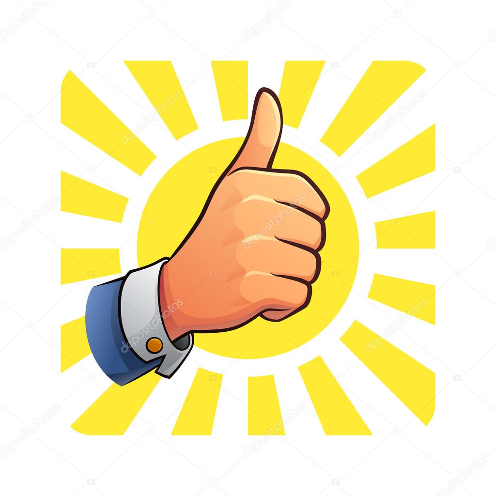Thumb Up of Success Stock Vector Image by ©mikailain #18844209