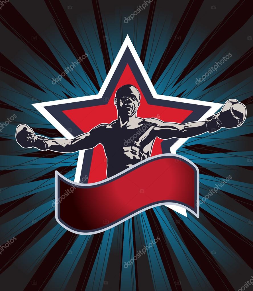 Boxing champion icon or emblem Stock Vector Image by ©porteador #45117289