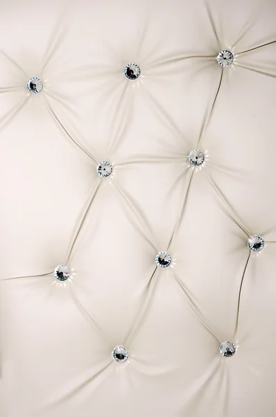 Texture and pattern of yellow leather seat upholstery — Stock Photo ...