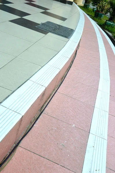 Wide Ramped Access Using Wheelchair Ramp Disabled People Concrete Ramp ...