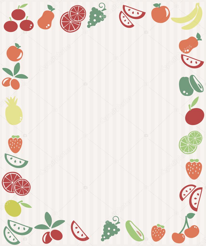 Fruit frame — Stock Vector © katerinarspb #13323395
