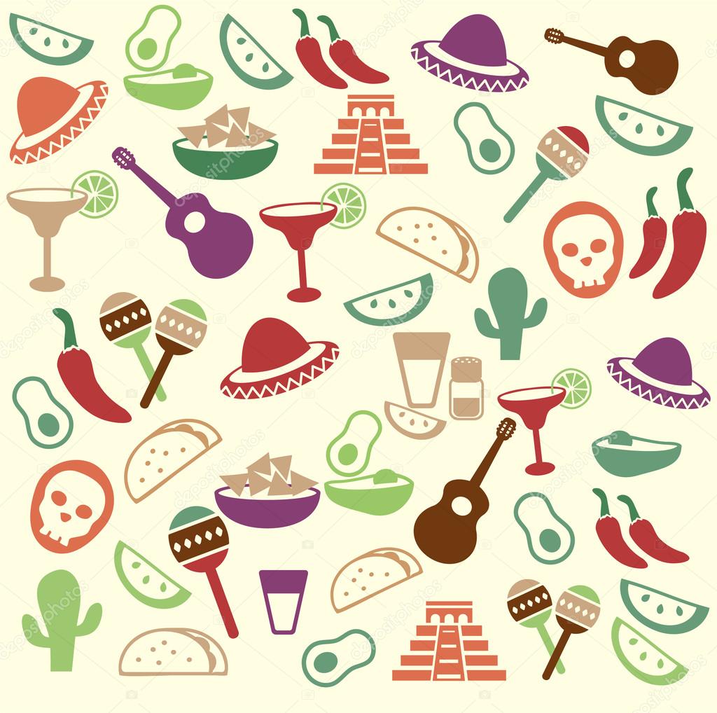 Mexican seamless pattern — Stock Vector © katerinarspb #13324743 Mexican seamless pattern — Stock Vector © katerinarspb #13324743