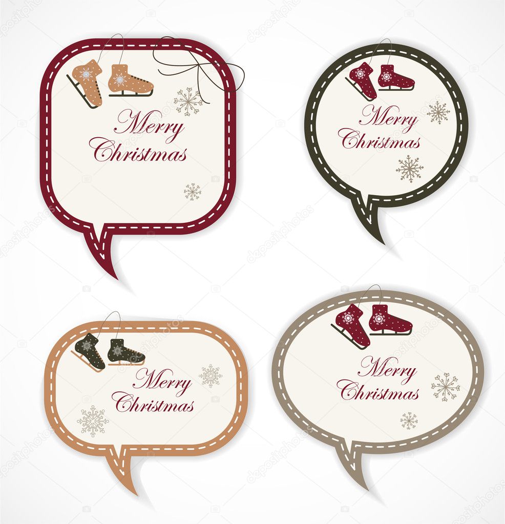 Christmas speech bubbles Stock Vector Image by ©katerinarspb #17507959