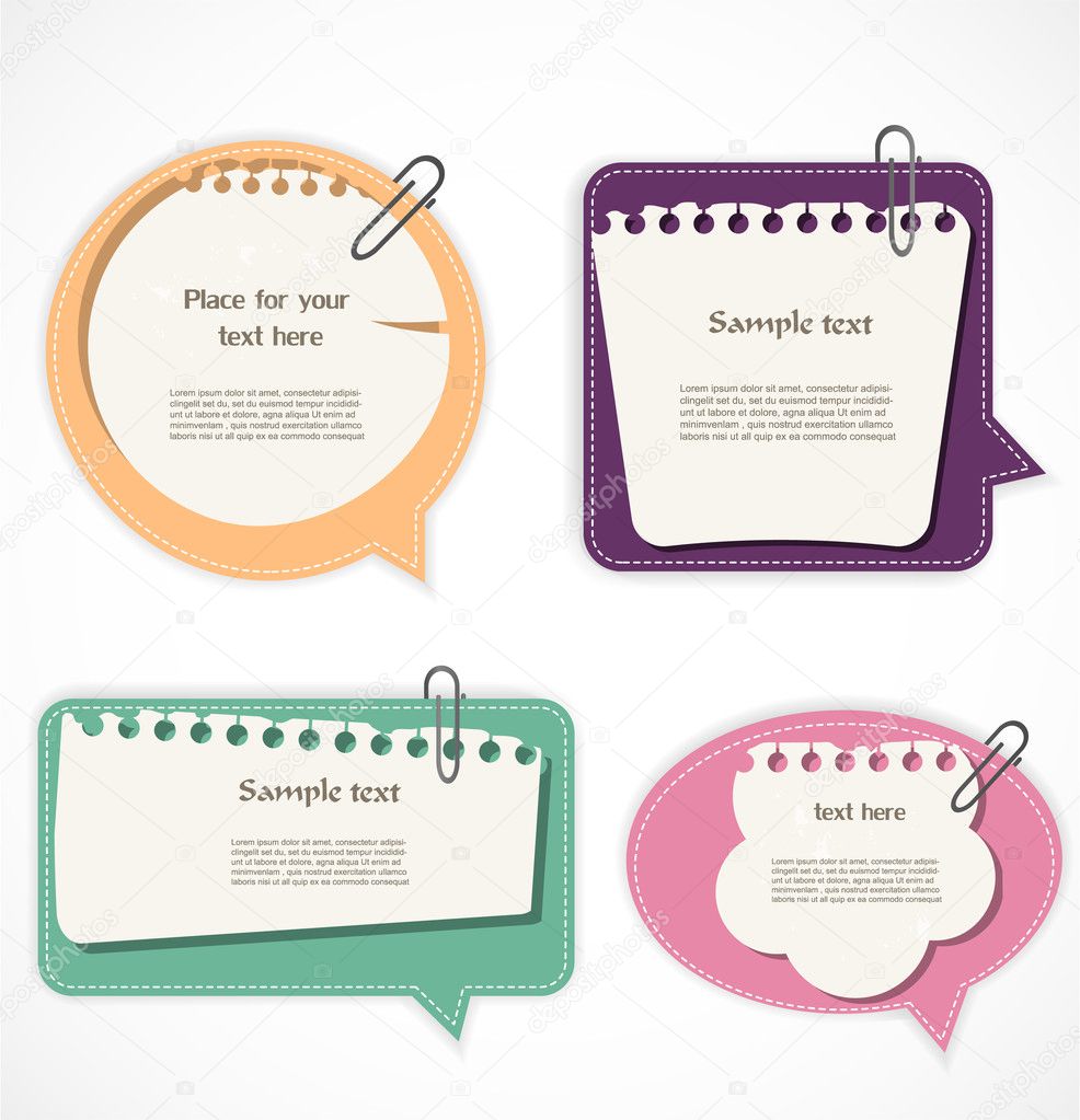 Speech bubbles Stock Vector by ©katerinarspb 18359853 Speech bubbles Stock Vector by ©katerinarspb 18359853