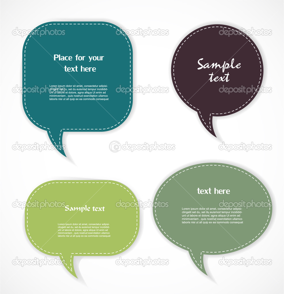 Speech bubbles Stock Vector by ©katerinarspb 18742831 Speech bubbles Stock Vector by ©katerinarspb 18742831
