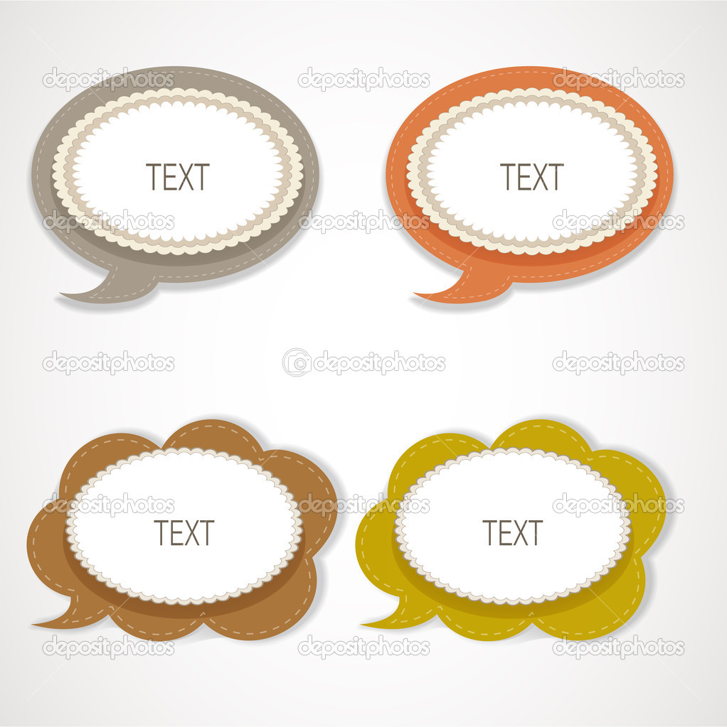 Speech bubbles Stock Vector by ©katerinarspb 21061987 Speech bubbles Stock Vector by ©katerinarspb 21061987