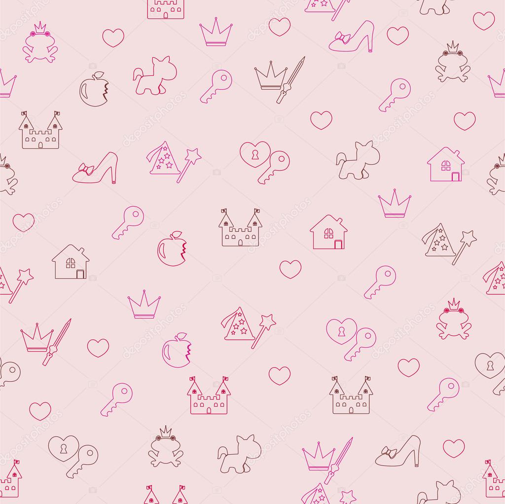 Scrapbooking Clip Art & Image Files Princess Seamless,Princess Seamless ...