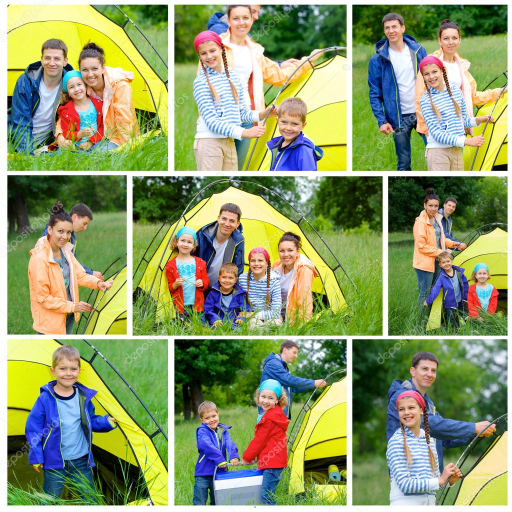 Family camping — Stock Photo © mac_sim #26627699