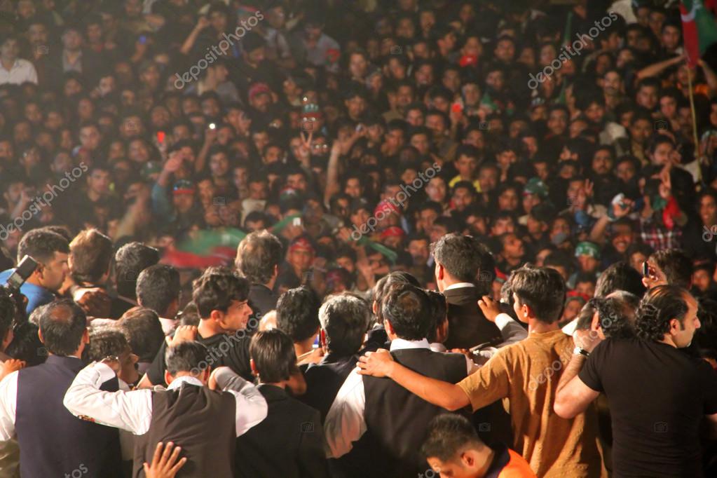 Imran Khan Delivering Speech at a political Rally — Stock Editorial ...