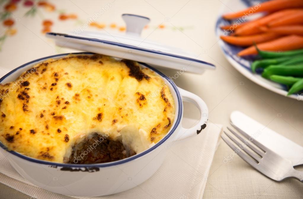 Homemade shepard pie with beef — Stock Photo © thisboy #47049637