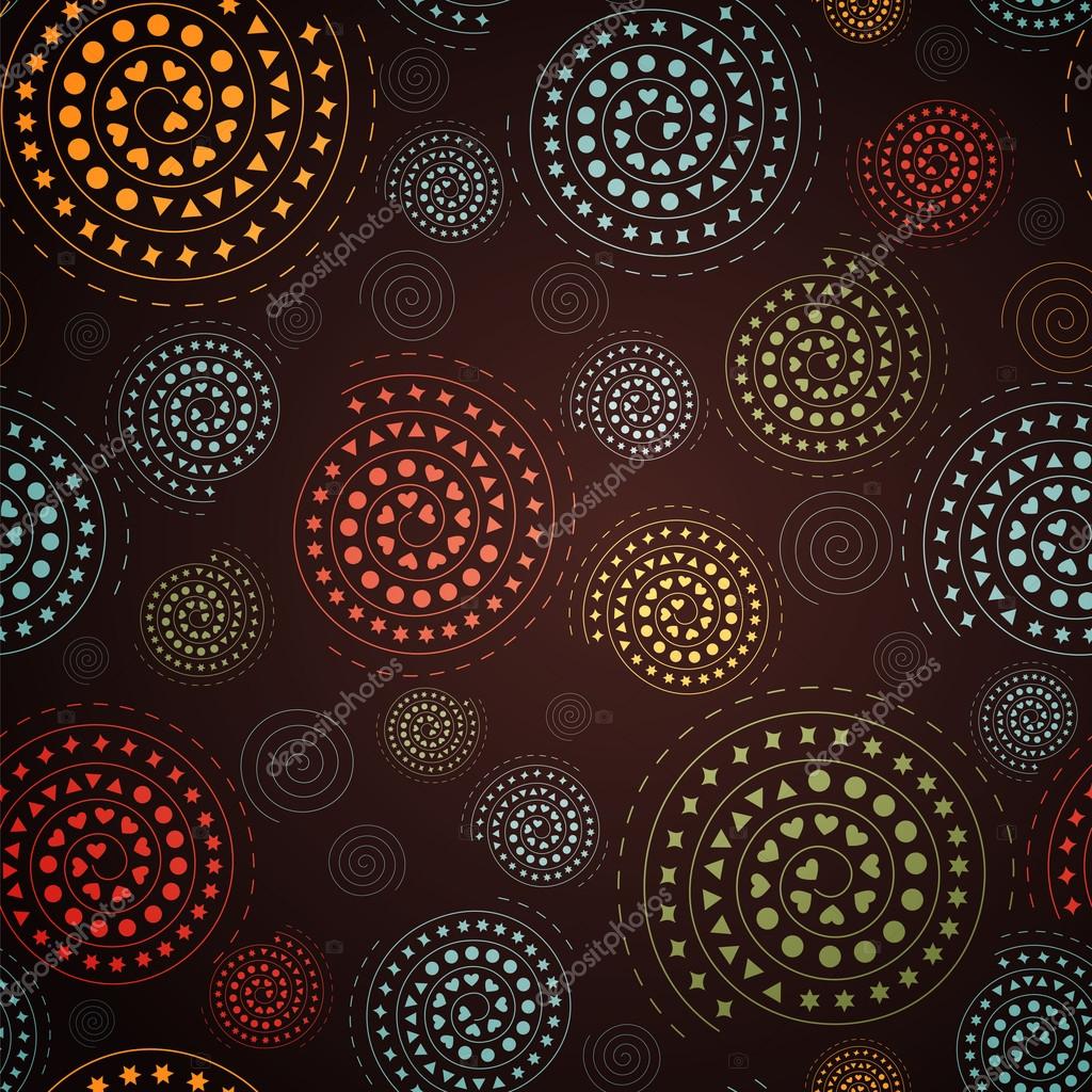 Seamless pattern with color spirals Stock Vector Image by ©alexandragl ...