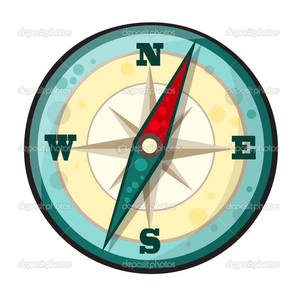 Brújula de dibujos animados Vector — Vector de stock © alexandragl ...