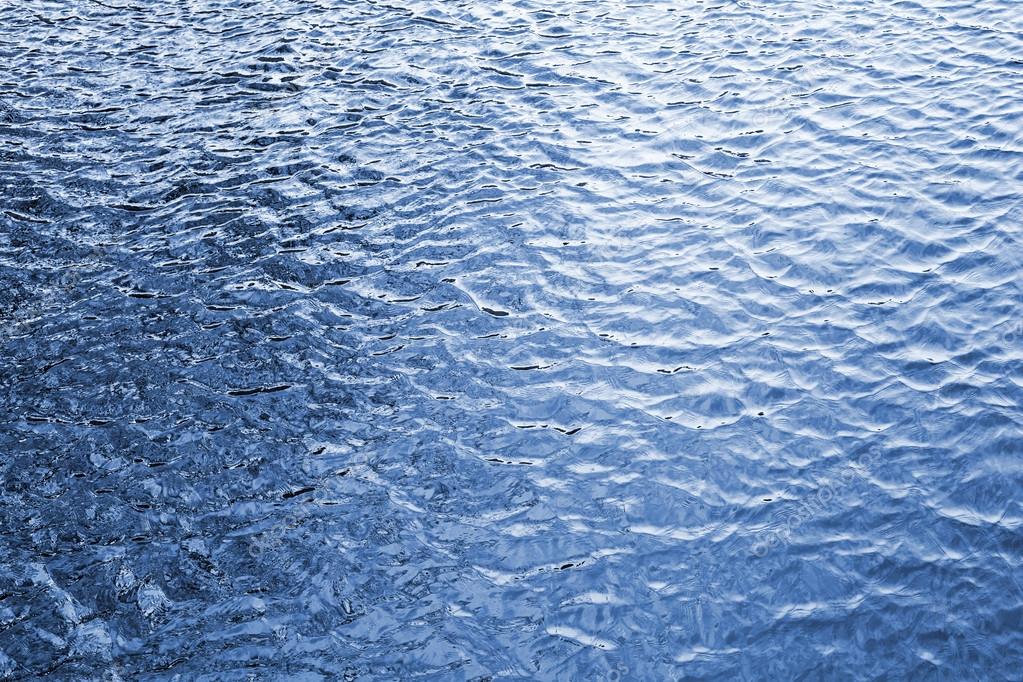 Blue river water surface. Natural background photo texture — Stock ...
