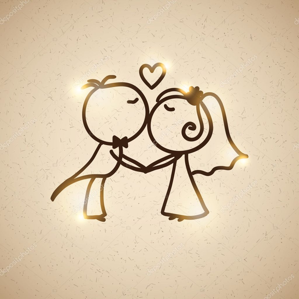 Boda pareja, vector eps 10 Vector de stock por ©redcollegiya 22278357