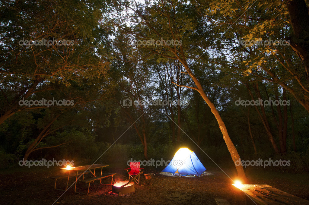 Night Camping Scenes