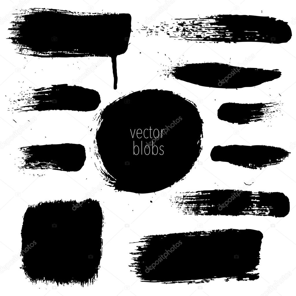 Conjunto de manchas negras Vector de stock #44599005 de ©barbaliss