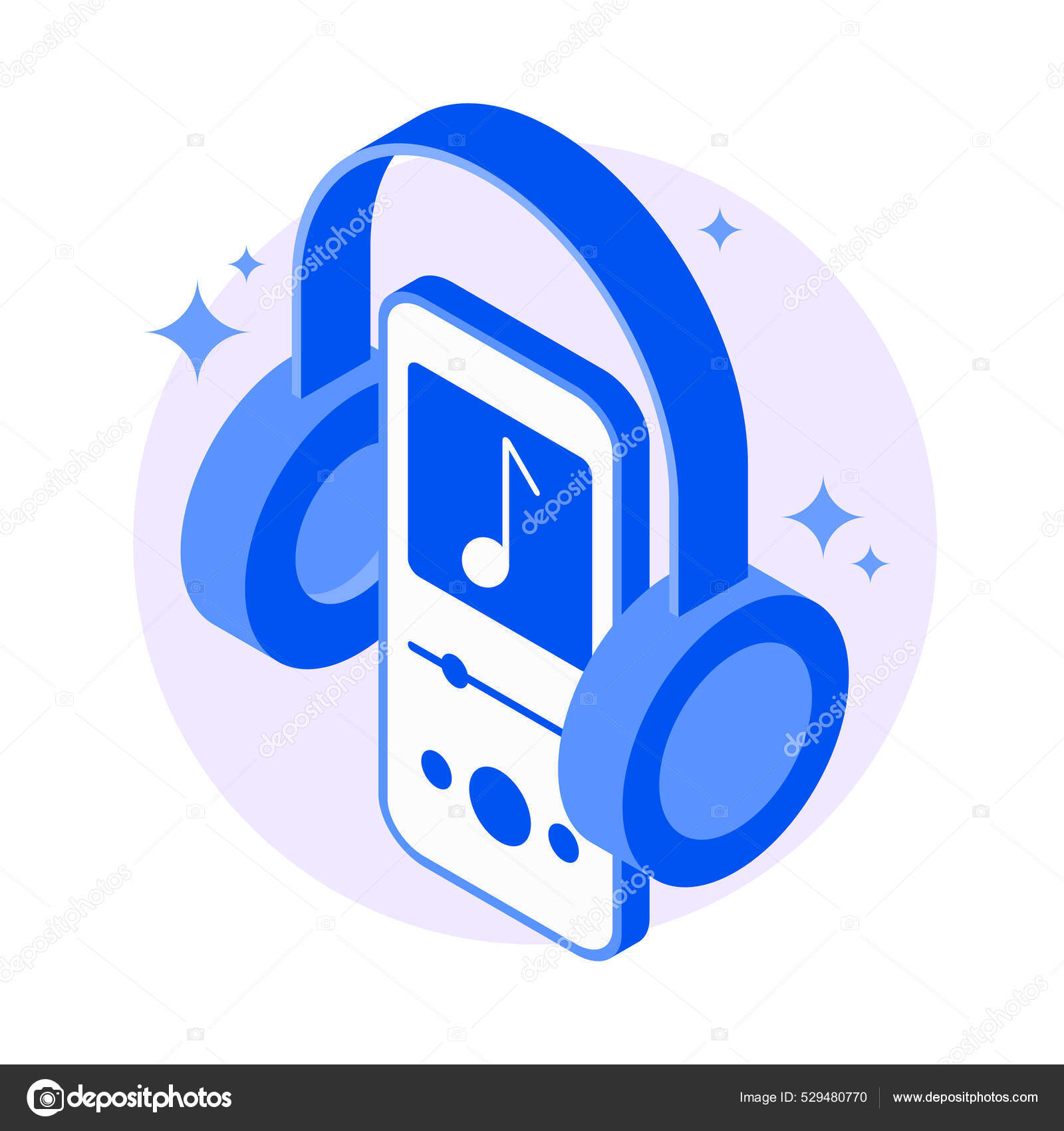 Music Streaming Service Concept Illustration Stock Vector Image by ...