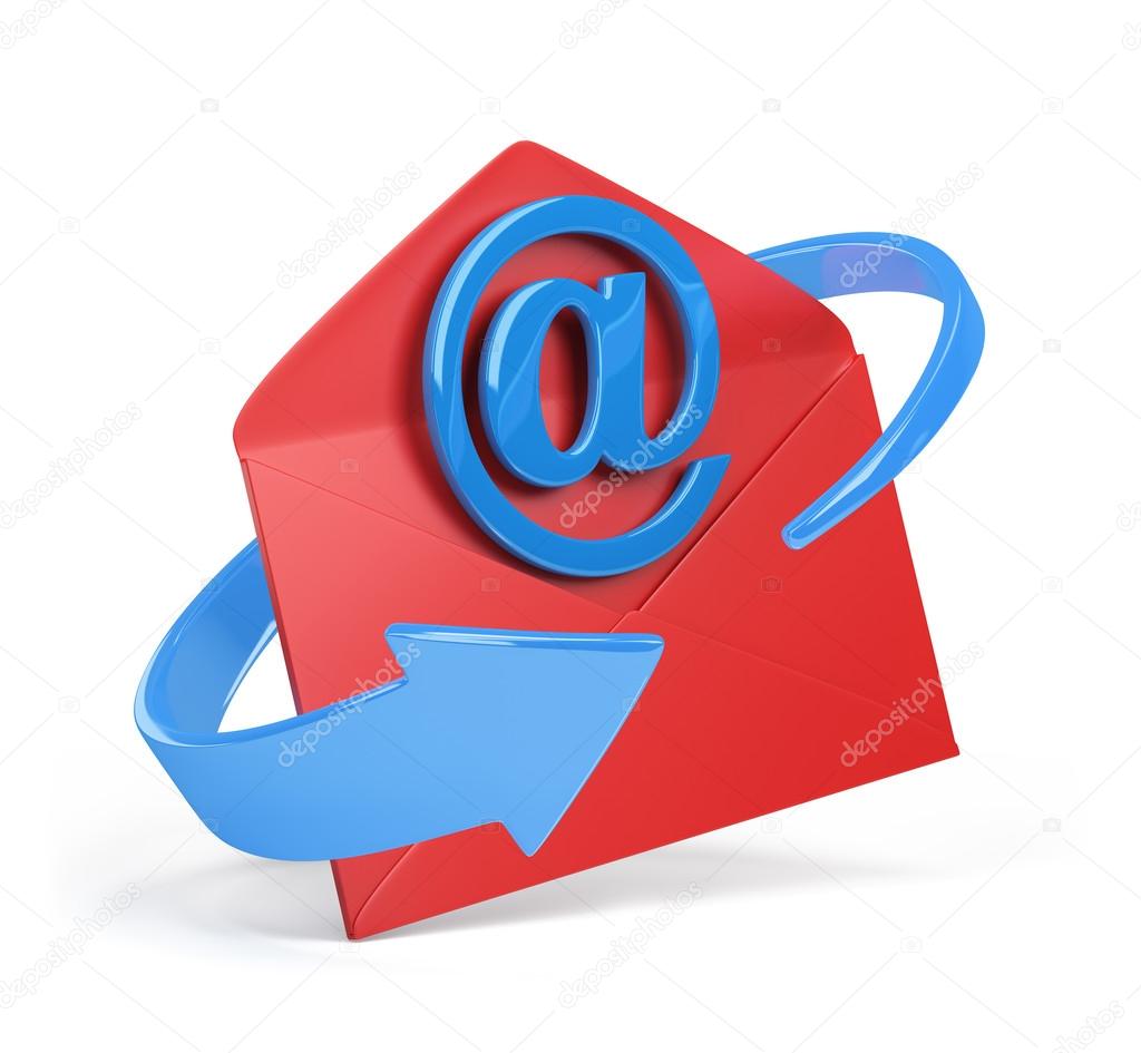 Email sign and envelope Stock Illustration by ©AlexanderMas #21027977