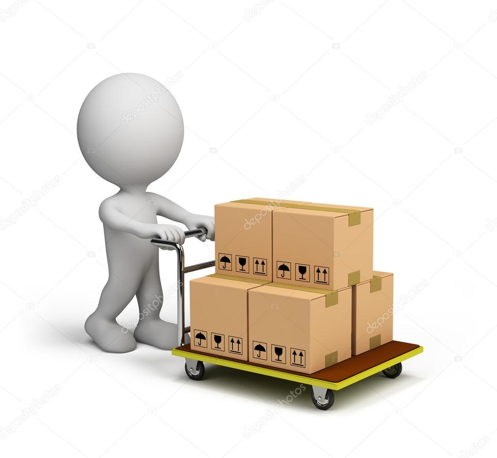 3d person pushes a trolley — Stock Photo © AlexanderMas #31187051 3d person pushes a trolley — Stock Photo © AlexanderMas #31187051