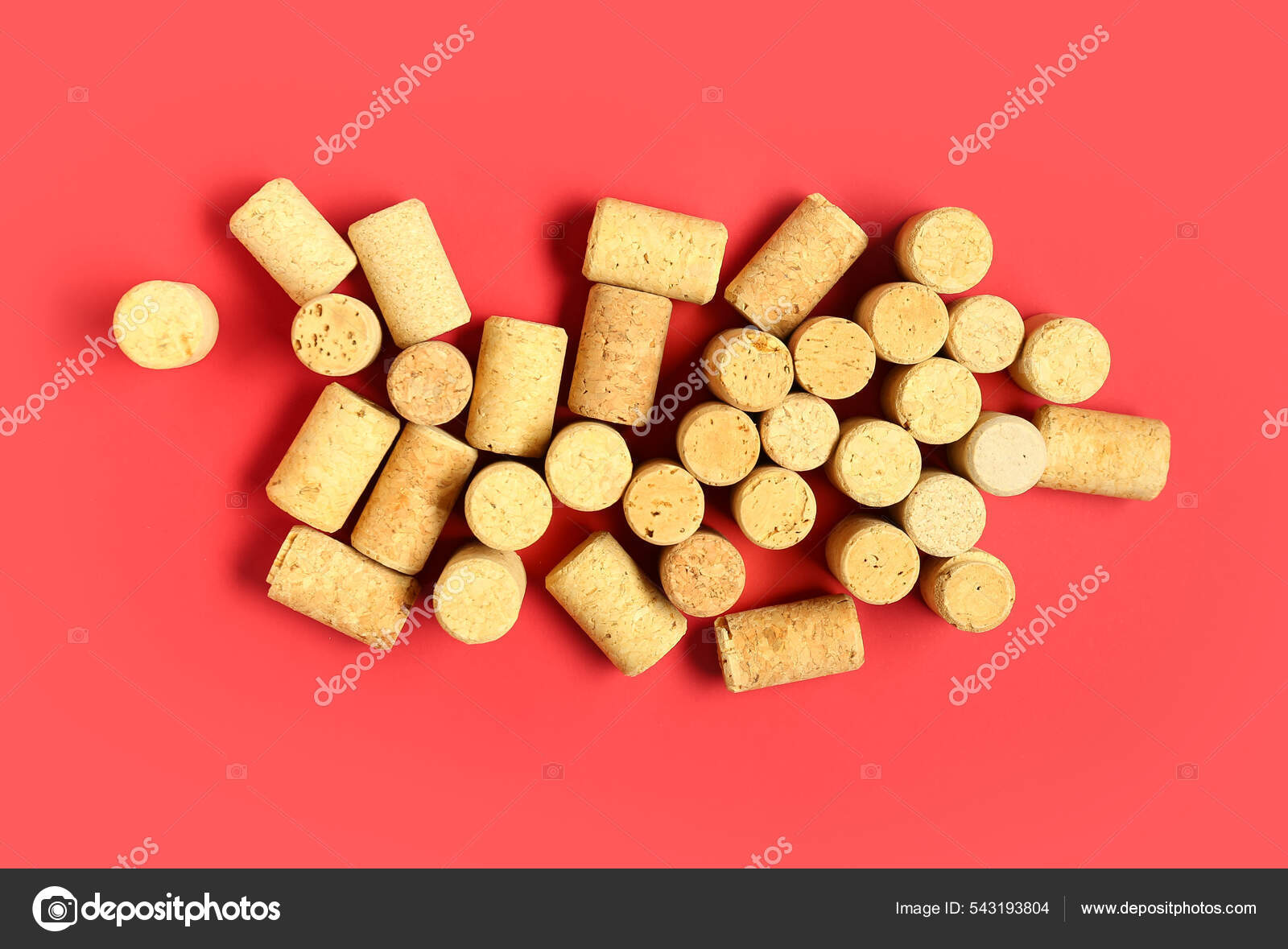 Wine Corks Red Background — Stock Photo © serezniy #543193804