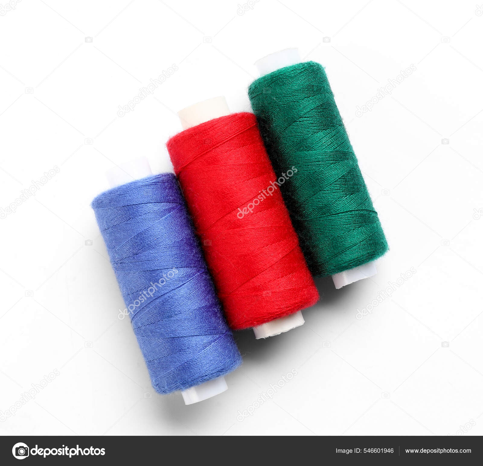 Beautiful Sewing Threads White Background — Stock Photo © serezniy ...