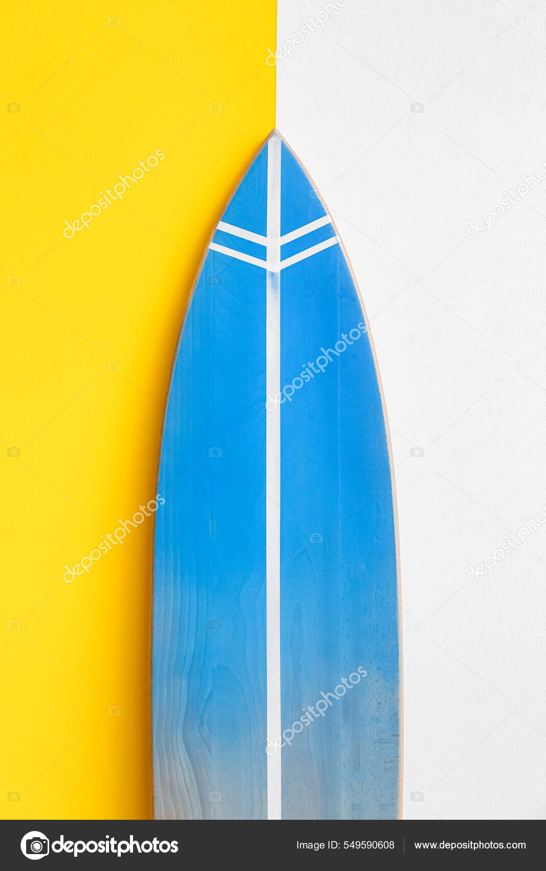 Blue Surfboard Wall Room Stock Photo by ©serezniy 549590608