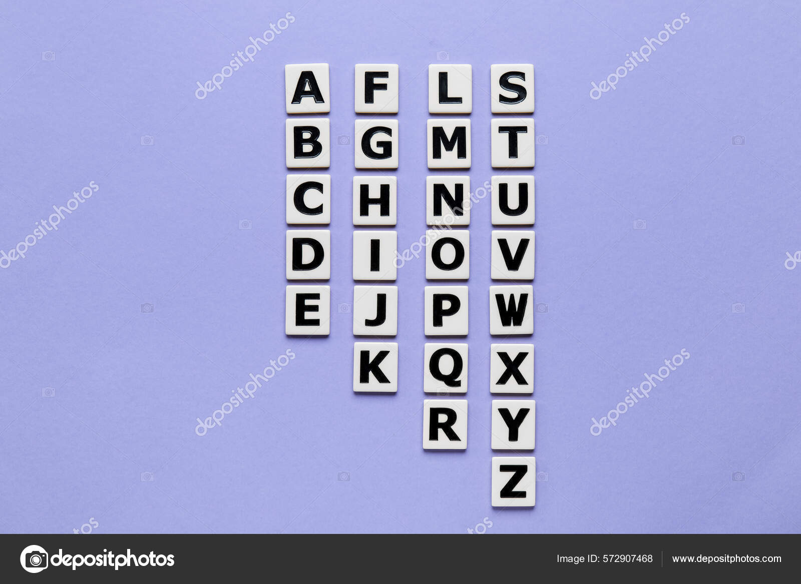 Letters Violet Background Alphabet Concept — Stock Photo © serezniy ...