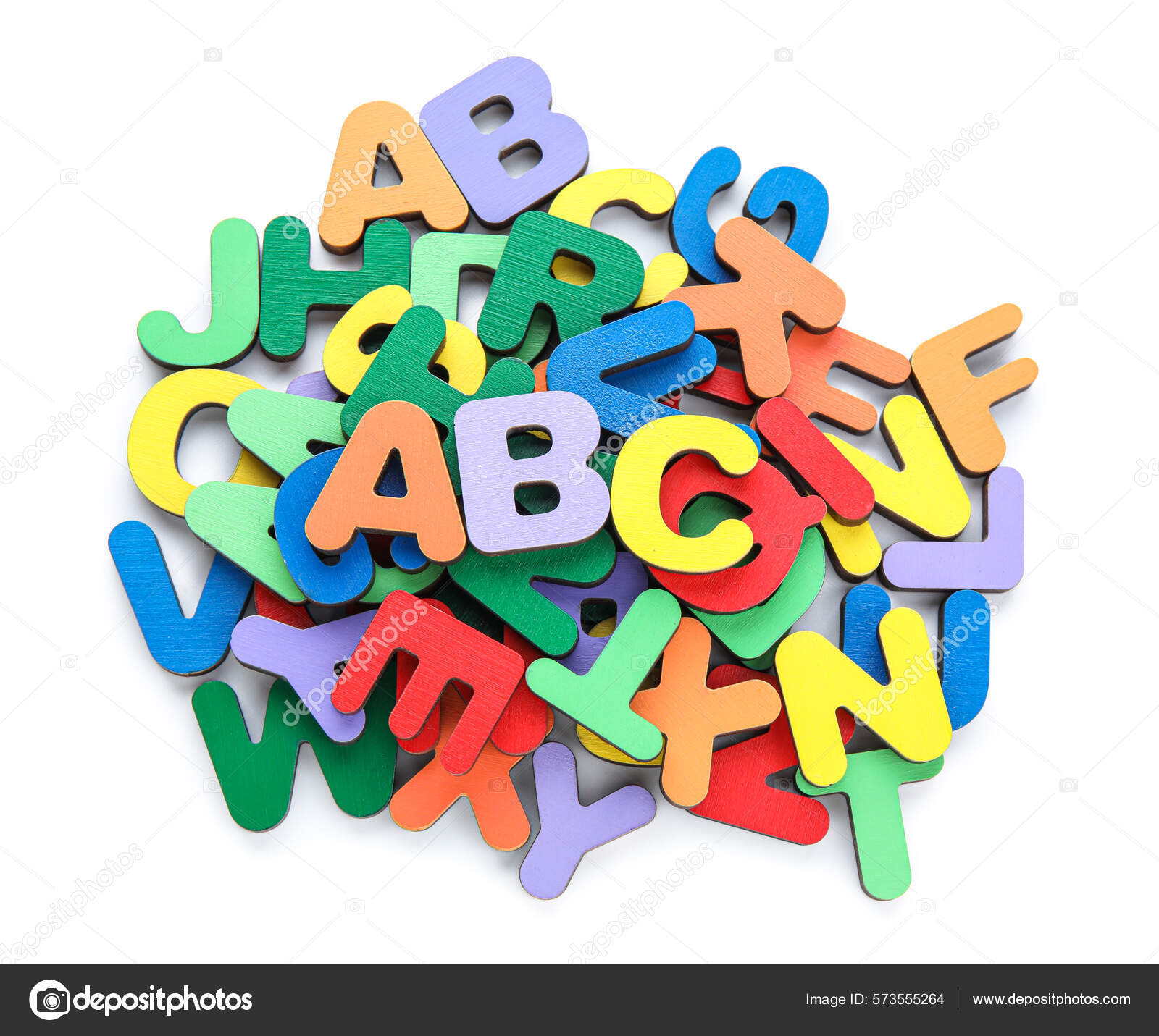 Colorful Letters White Background Alphabet Concept Stock Illustration ...