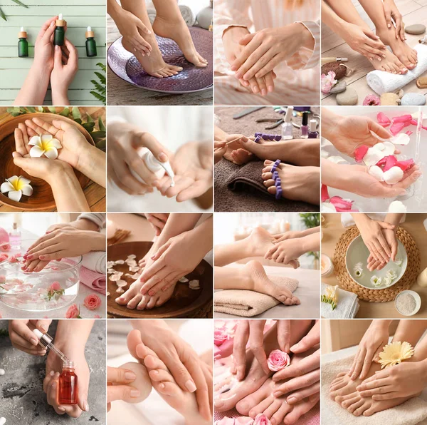 Pedicure collage Stock Photos, Royalty Free Pedicure collage Images ...