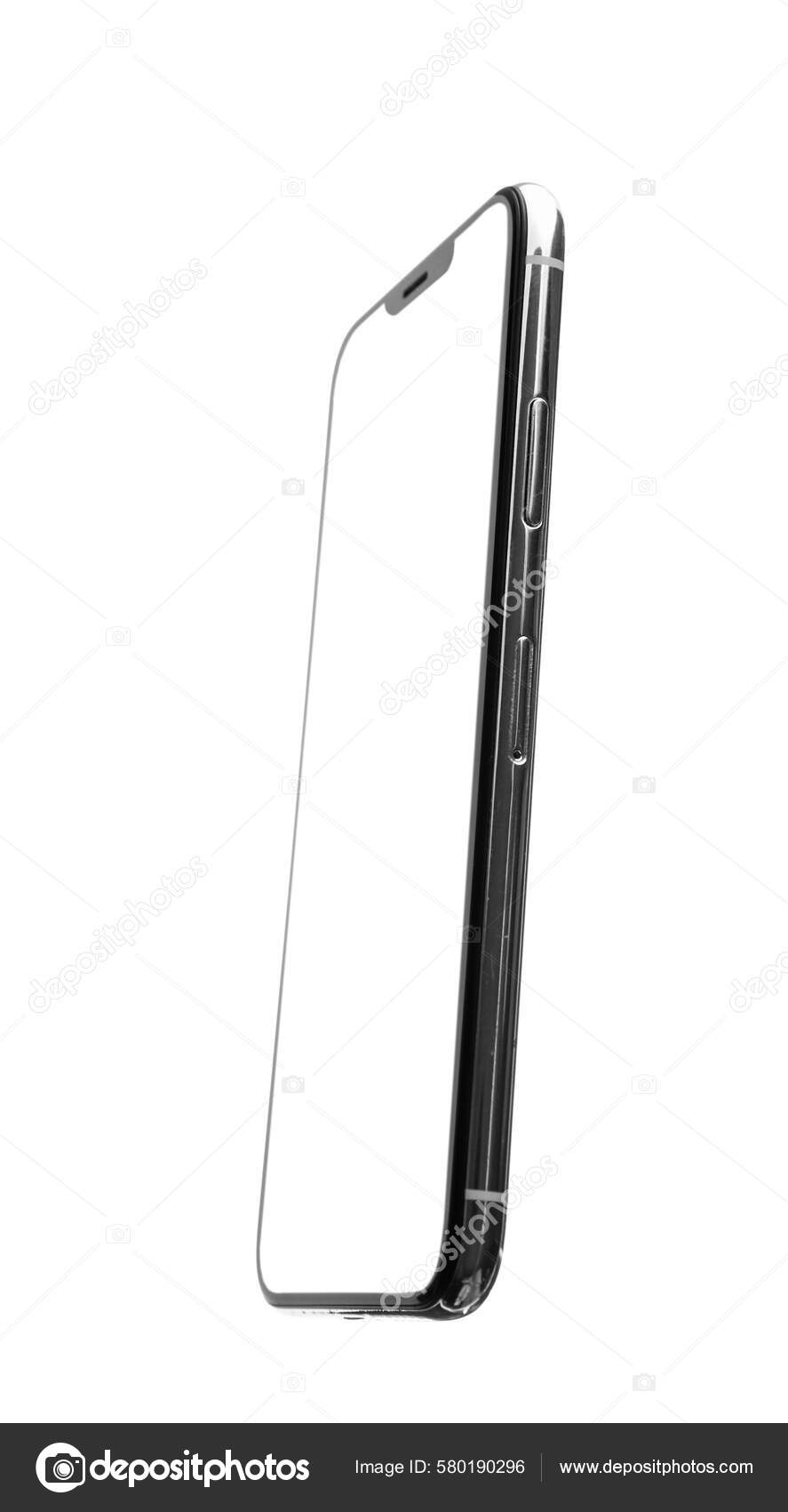 Modern Smartphone White Background — Stock Photo © serezniy #580190296