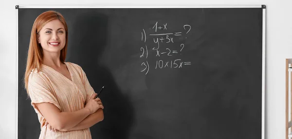 Female teacher blackboard Stock Photos, Royalty Free Female teacher ...