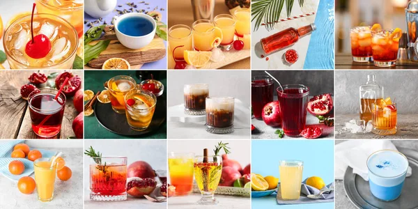 Collage de bebidas frescas Stock Photos, Royalty Free Collage de ...