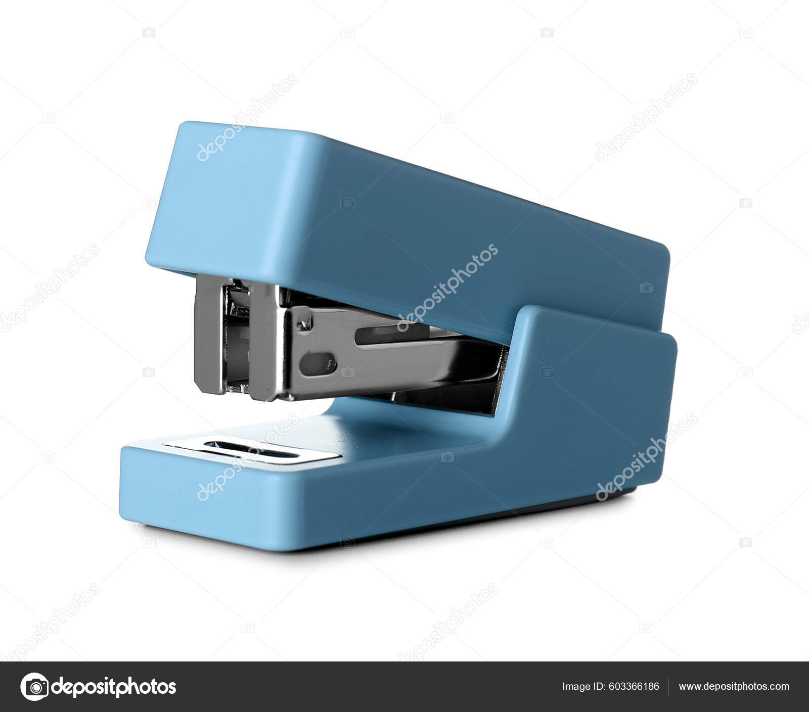 Modern Blue Stapler White Background — Stock Photo © serezniy #603366186