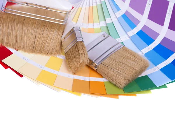 Catalog with paint color samples and brush Stock Photo by ©ronstik ...