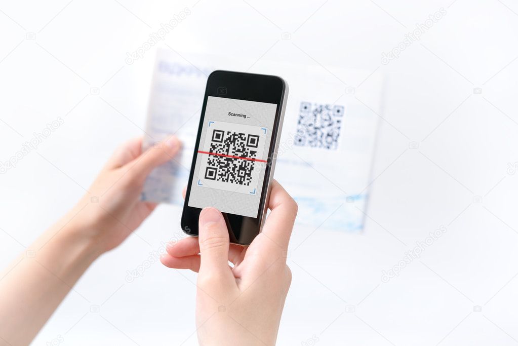 Woman scanning QR code in the magazine – Stock Editorial Photo ... Woman scanning QR code in the magazine – Stock Editorial Photo ...