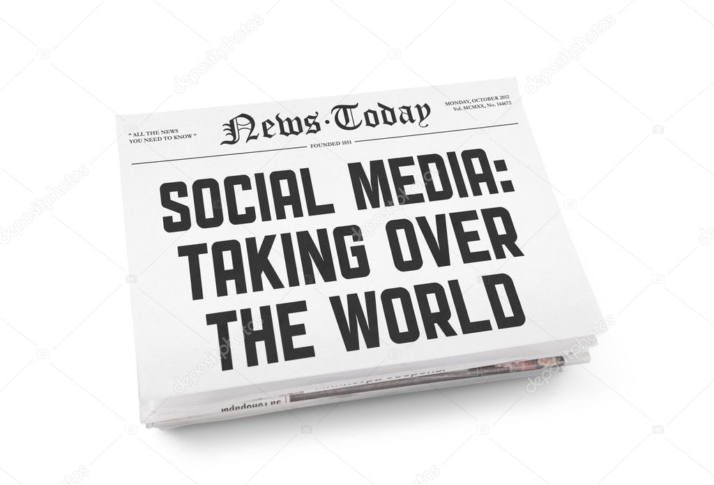 Social media newspaper concept Stock Photo by ©bloomua 16891055