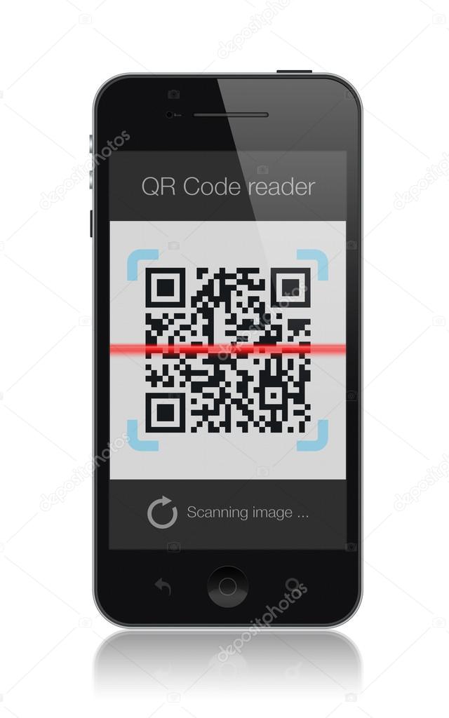 QR code on mobile phone Stock Photo by ©bloomua 20566321