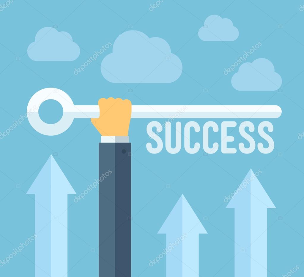 The key to success illustration concept — Stock Vector © bloomua #44126891