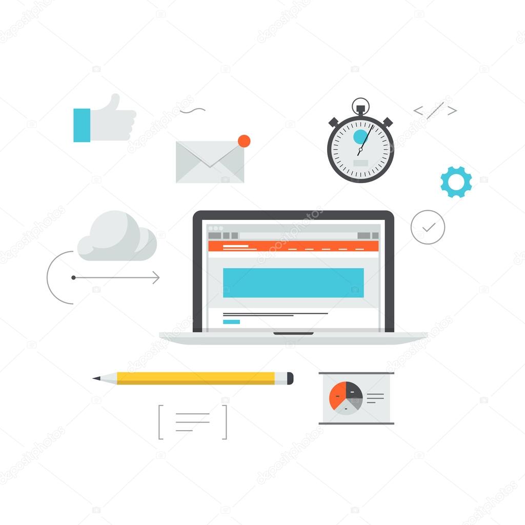 Web development workflow Stock Vector Image by ©bloomua #46322749