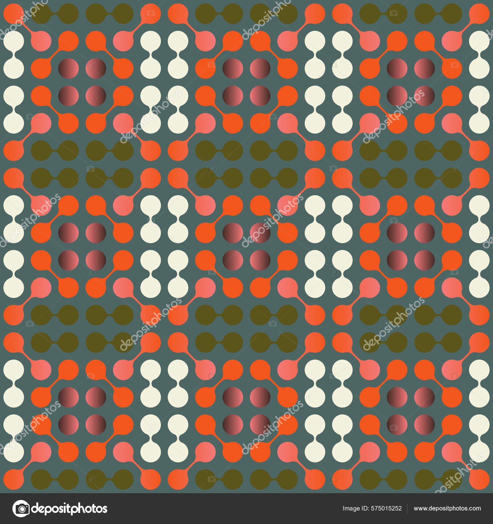 Retro Future Art Inspired Vector Pattern Artwork Made Abstract ...