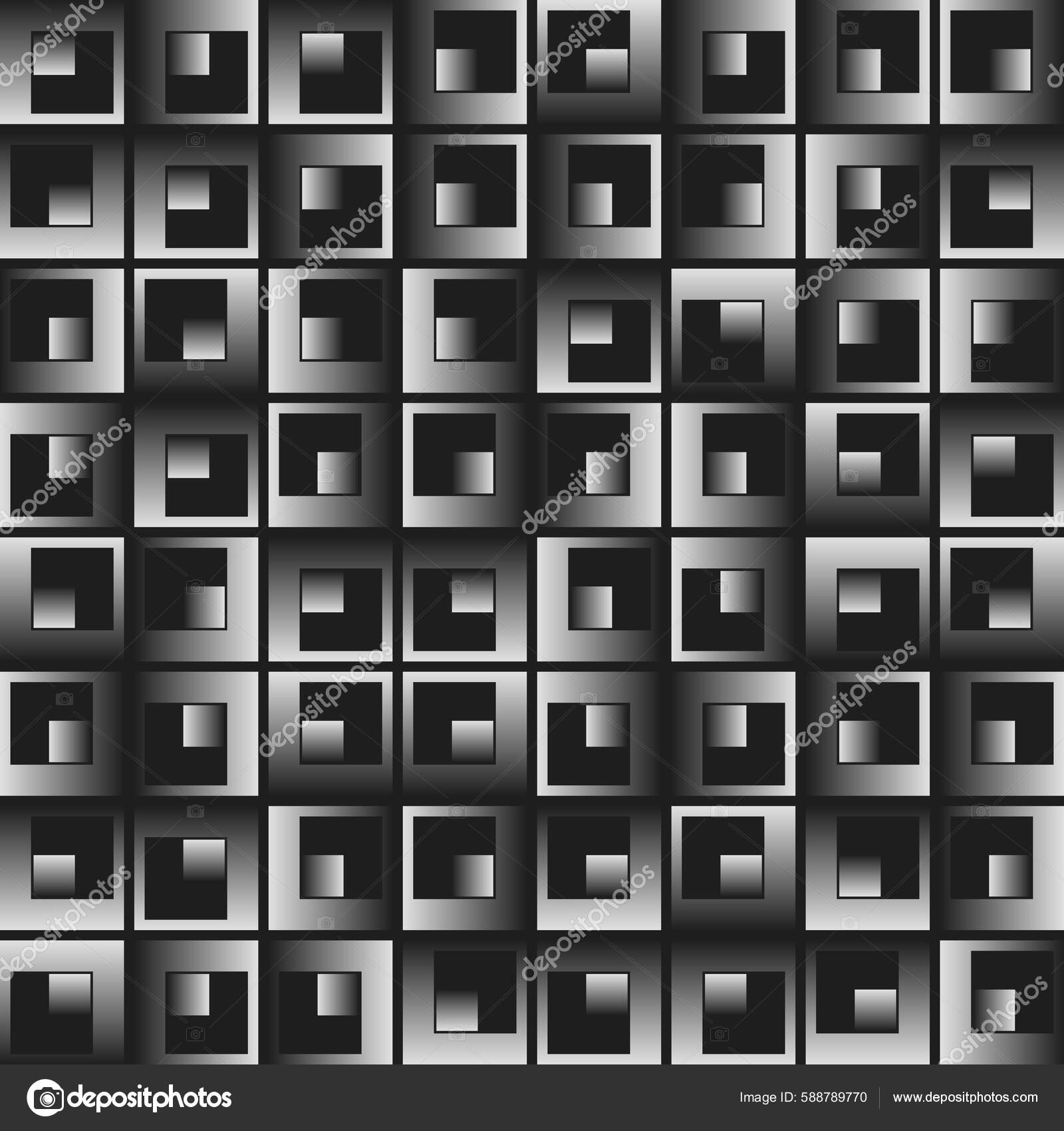 Brutalist Art Inspired Vector Pattern Artwork Made Abstract Geometric ...