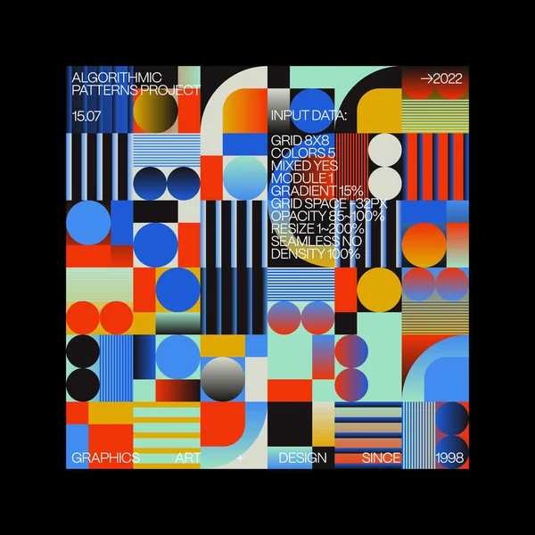 Techno acid music + Rave culture poster design layout with brutalist ...