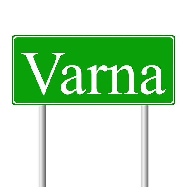 Batna green road sign — Stock Vector © konstsem #13260056