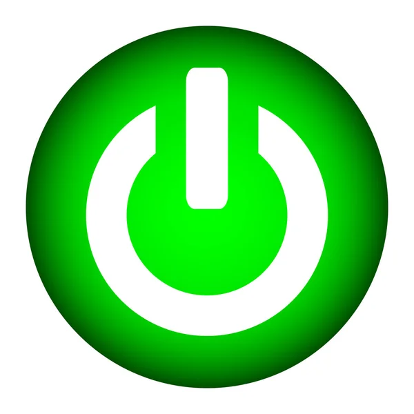 groene knop op wit — Stockvector © pockygallery #12715539