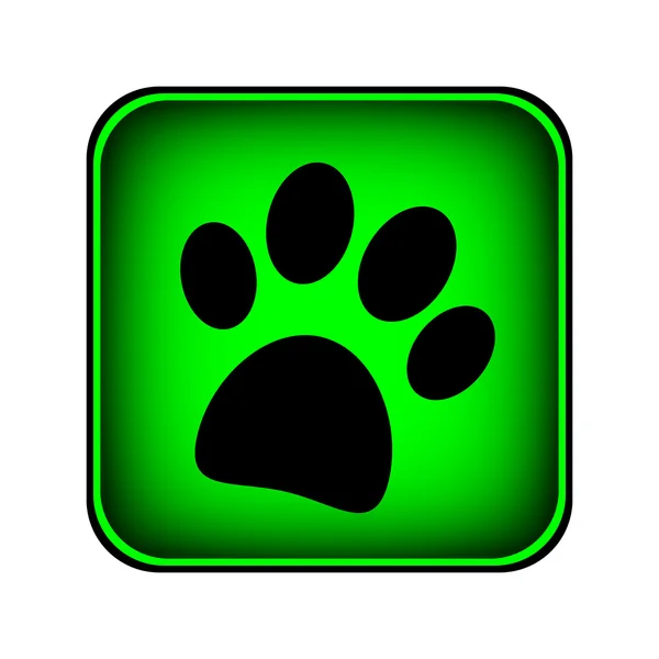 Paw button — Stock Vector © konstsem #7601091